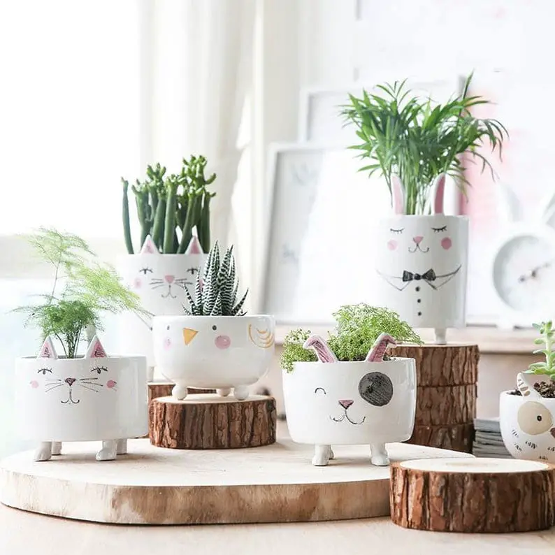 60+ Cutest Ceramic Animal Pots & Planters (In 2022) - UntamedAnimals